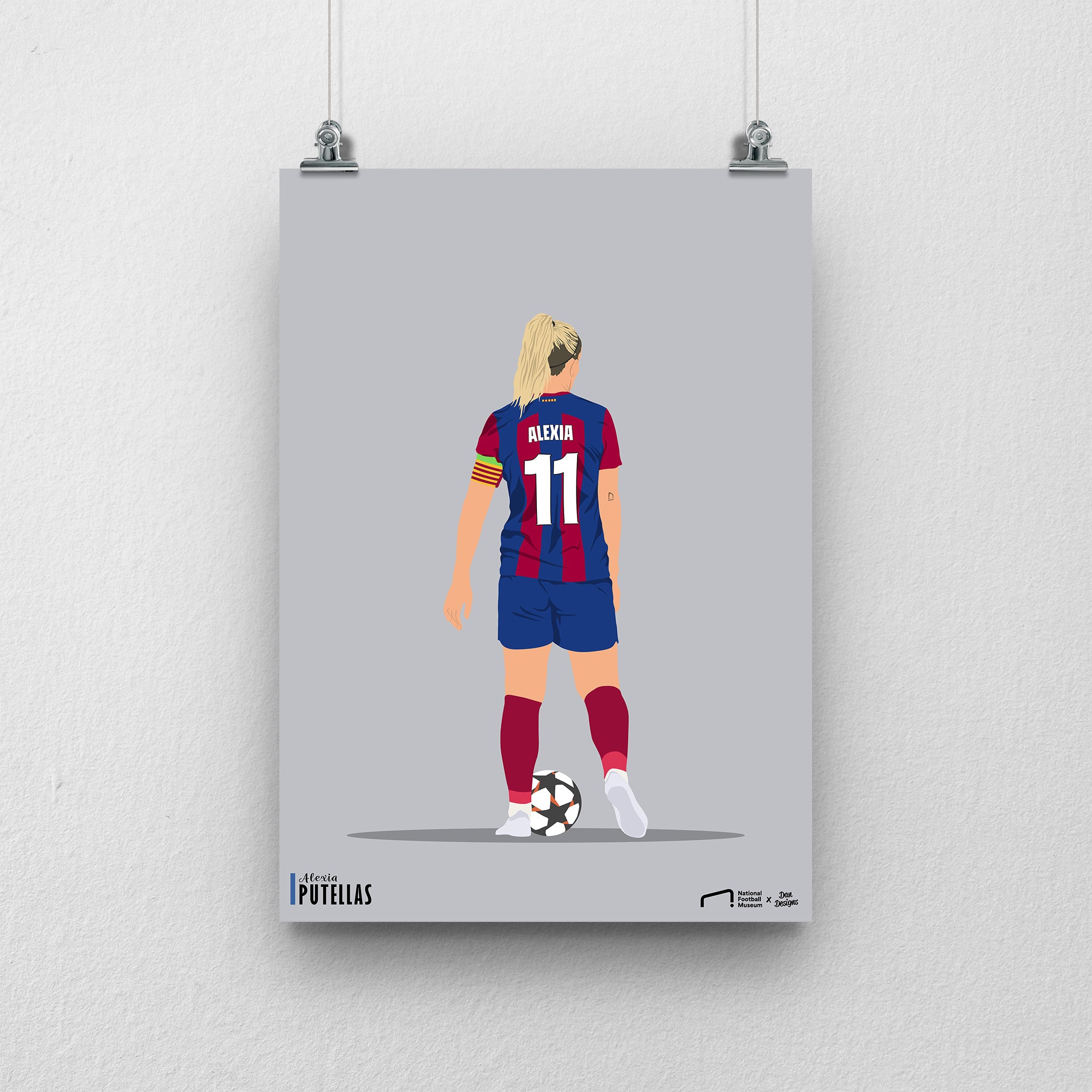 Alexia Putellas Barcelona Print - DanDesignsGB – National Football ...