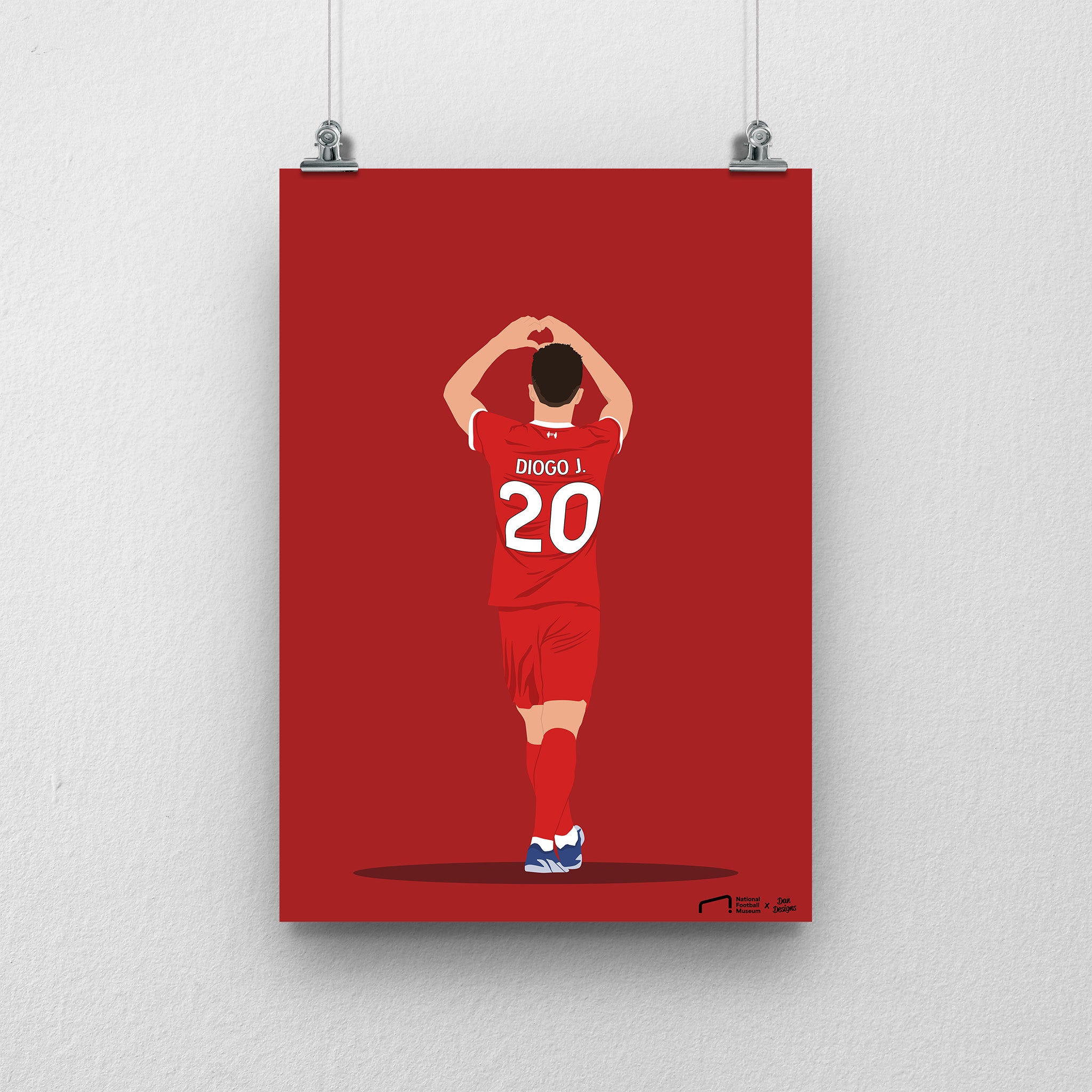Diogo Jota Print - DanDesignsGB – National Football Museum Shop