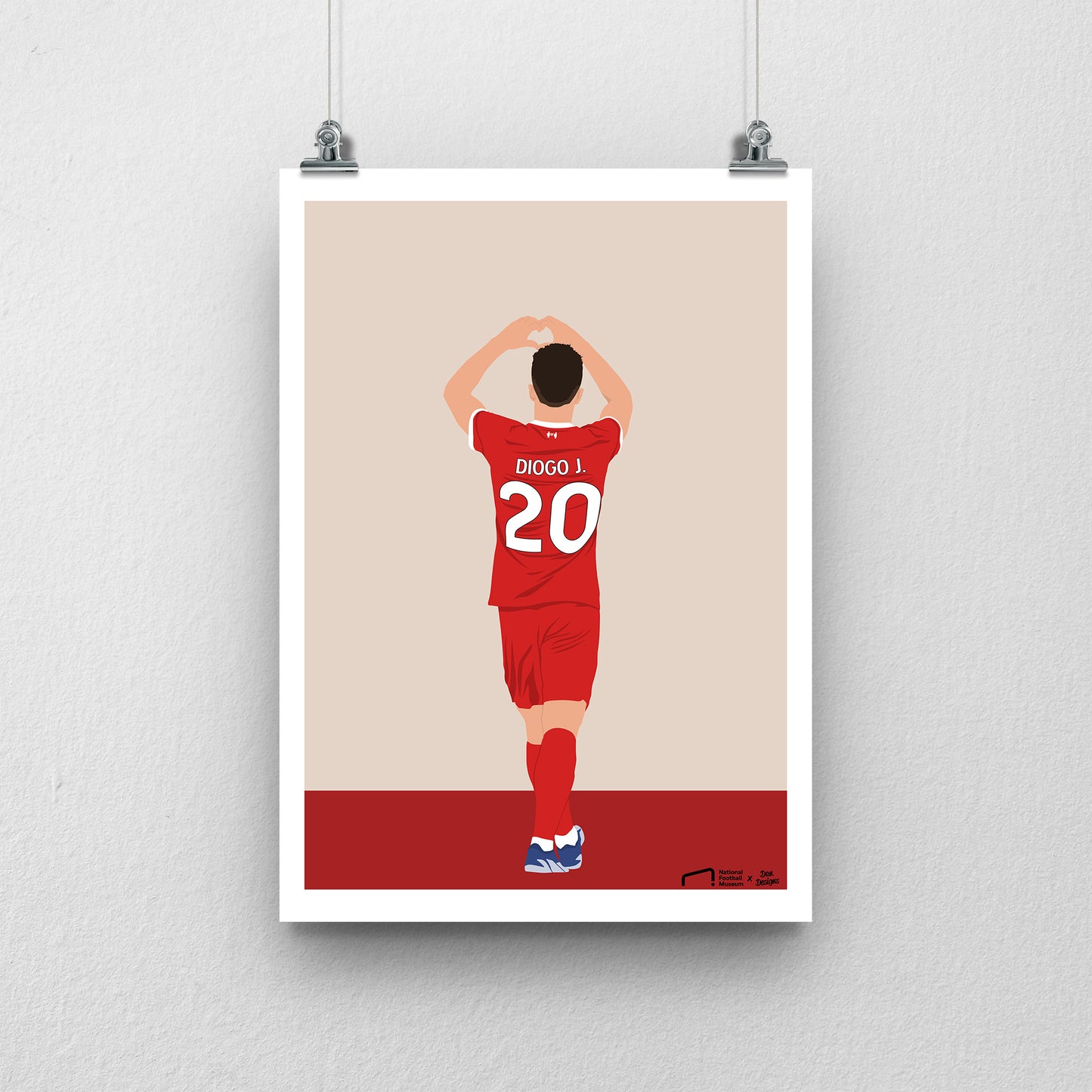 Diogo Jota Print - DanDesignsGB – National Football Museum Shop