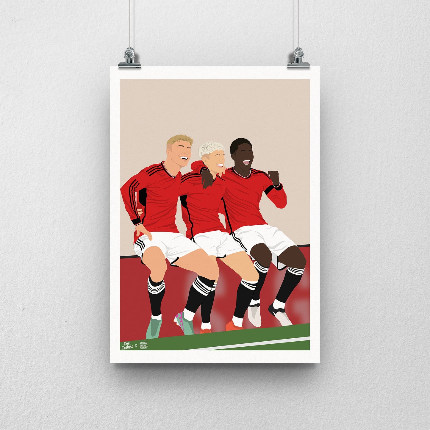 SALE - Hojlund, Garnacho, Mainoo Print - DanDesignsGB – National ...