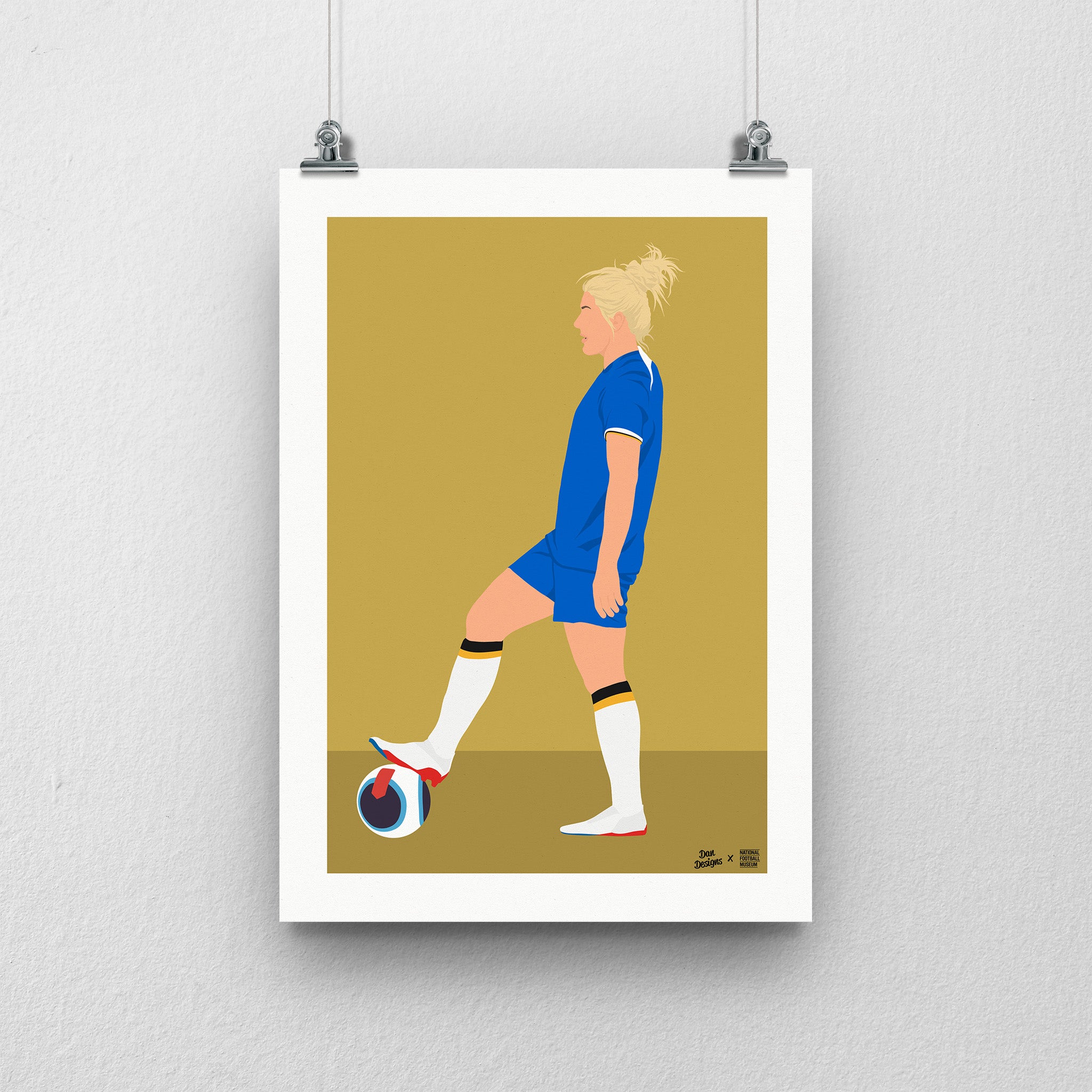 Millie Bright Chelsea A3 Print - DanDesignsGB – National Football ...