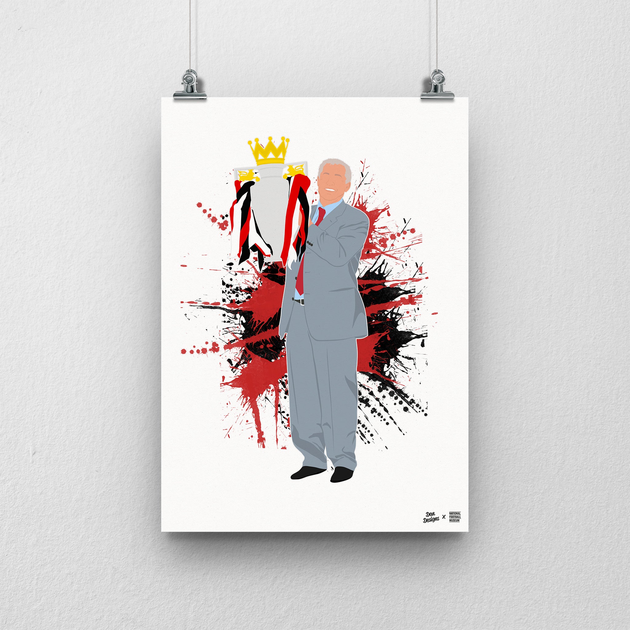 Sir Alex Ferguson Print - DanDesignsGB – National Football Museum Shop
