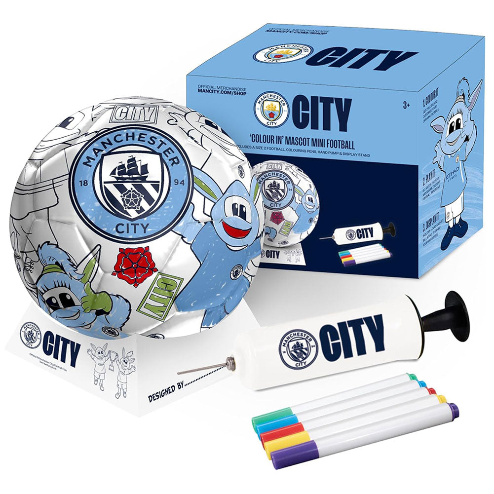 Manchester City Colour in Football Set – National Football Museum Shop
