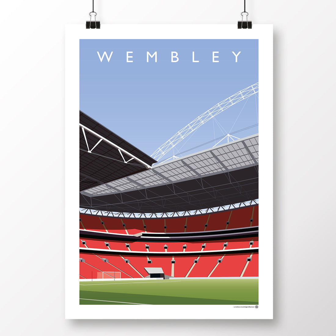 Wembley Stadium - Matthew J I Wood – National Football Museum Shop