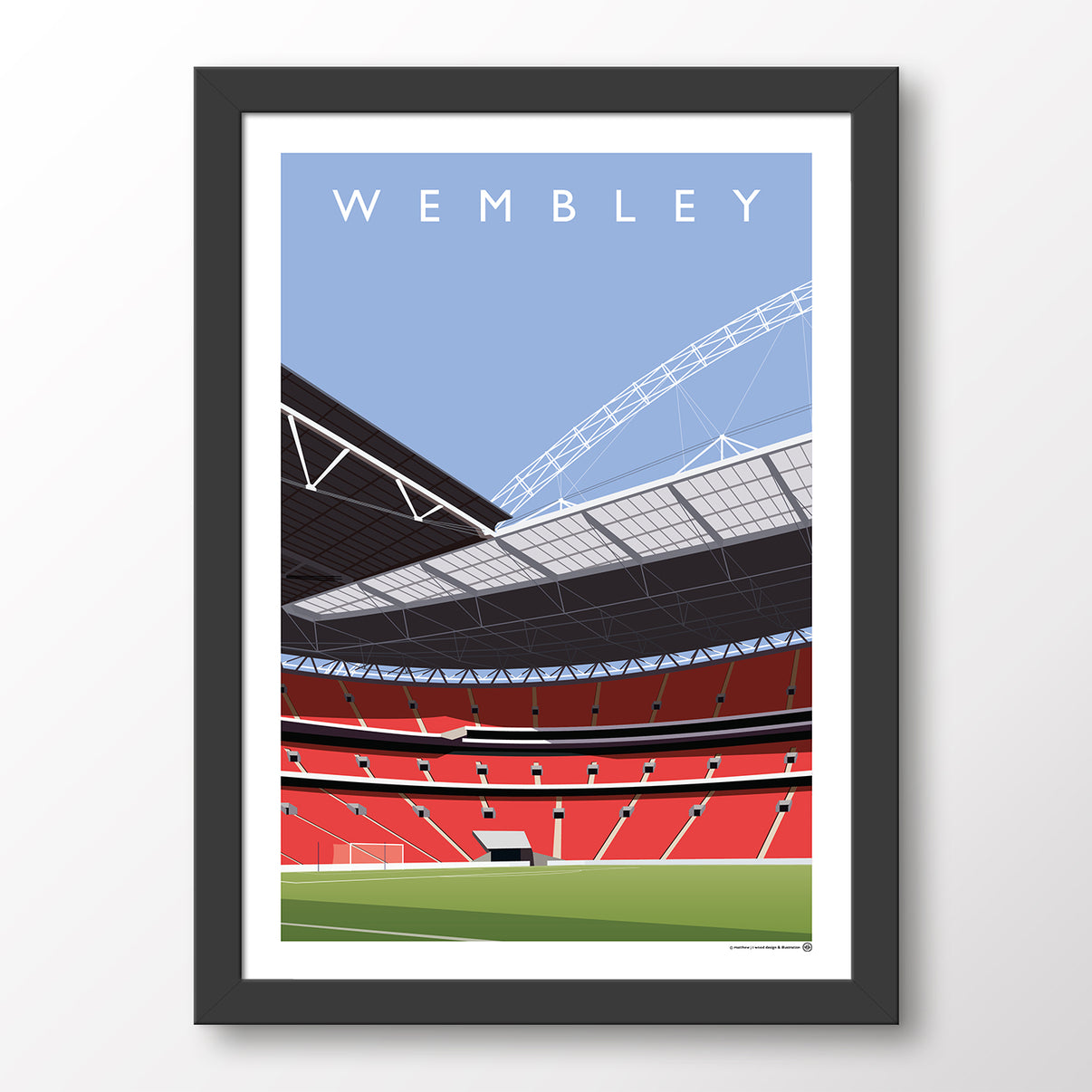 Wembley Stadium - Matthew J I Wood – National Football Museum Shop