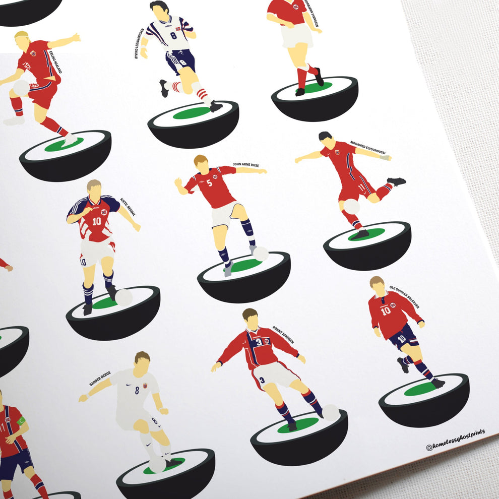 Norway Subbuteo Print – National Football Museum Shop