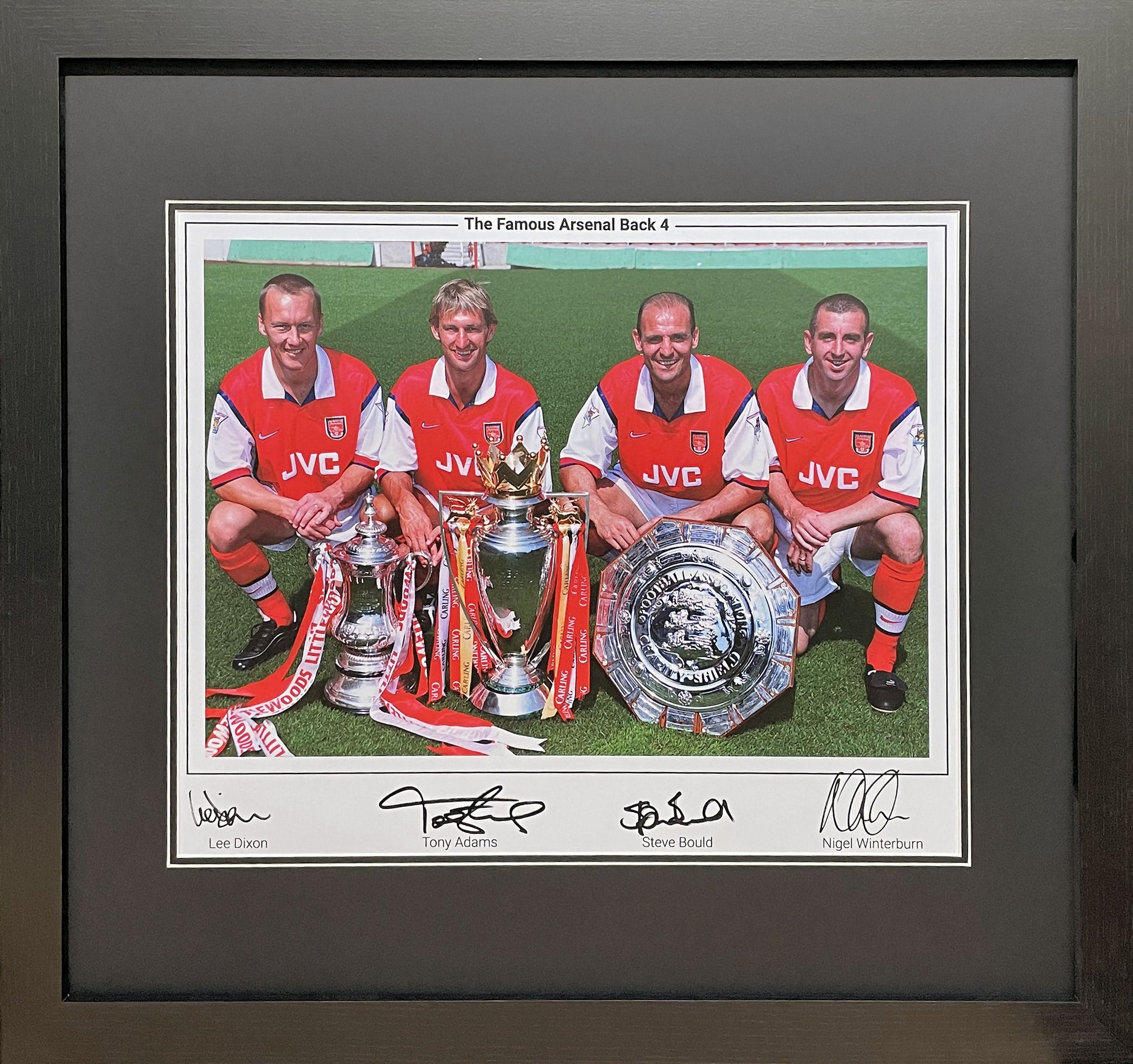 Arsenal Famous "Back 4 Signed" Photo – National Football Museum Shop
