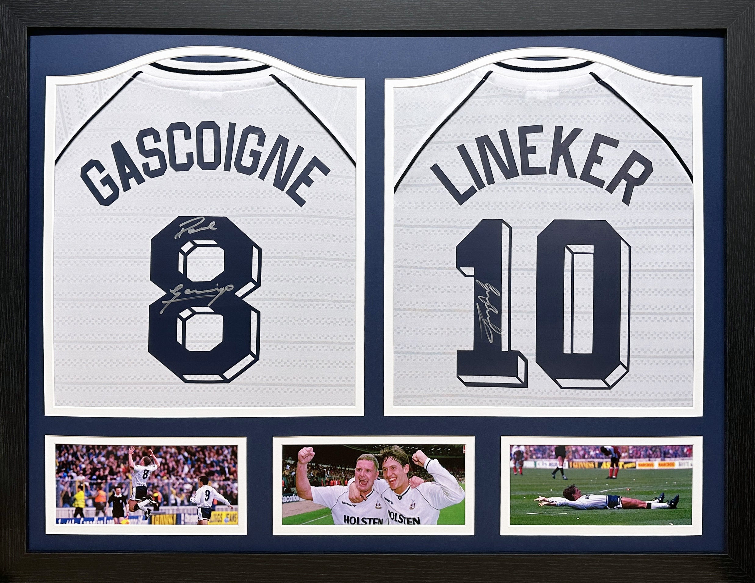 Gascoigne and Lineker Signed 2 Shirts Display – National Football ...